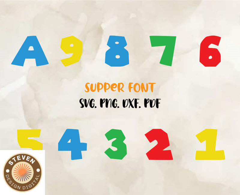 Super Font Svg Png Pdf Dxf Alphabet, Modern Font, Fonts For | Inspire ...