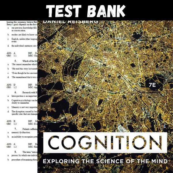 Latest 2023 Cognition Exploring the Science of the Mind 7th | Inspire ...