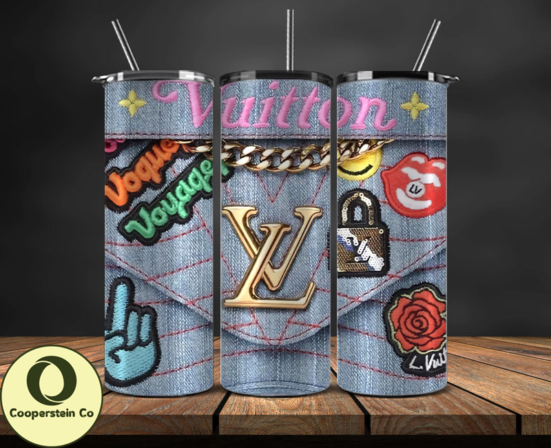 LV Tumbler Wraps, LV Luxury, LV 20 oz Tumbler Wrap, Design P | Inspire Uplift