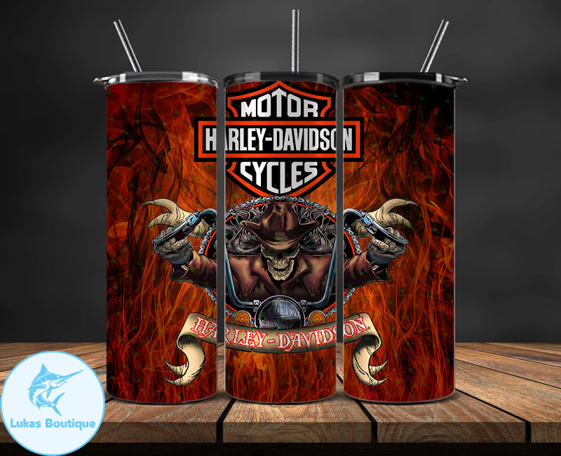 Harley Tumbler Wrap,Harley Davidson PNG, Harley Davidson Log | Inspire ...