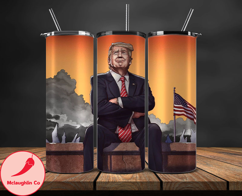 Donald Trump Tumbler Wraps,Trump Tumbler Wrap PNG Design by | Inspire ...