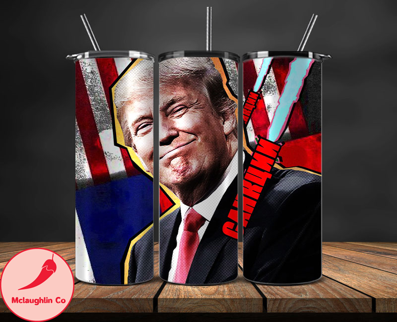 Donald Trump Tumbler Wraps,Trump Tumbler Wrap PNG Design by | Inspire ...