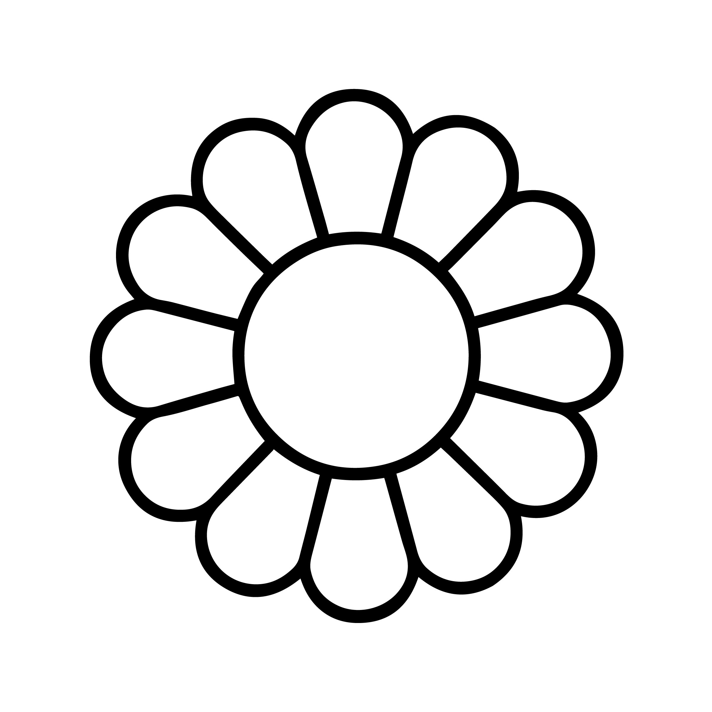 Flower Design Digital Download SVG & PNG File Instant Downlo - Inspire ...