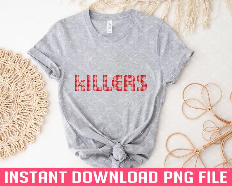 Killers red PNG files for sublimation | Inspire Uplift