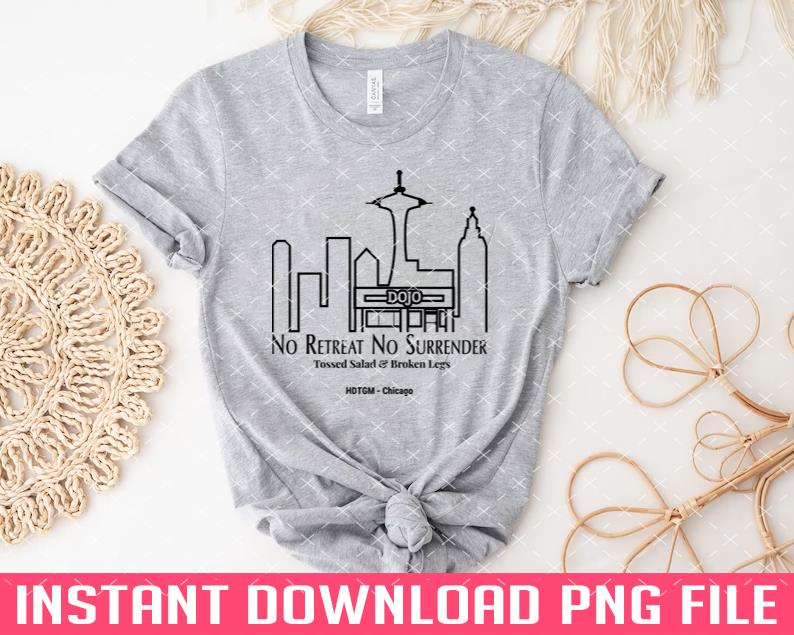 No Retreat No Surrender PNG files for sublimation | Inspire Uplift