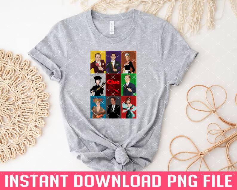 clue horror PNG files for sublimation | Inspire Uplift