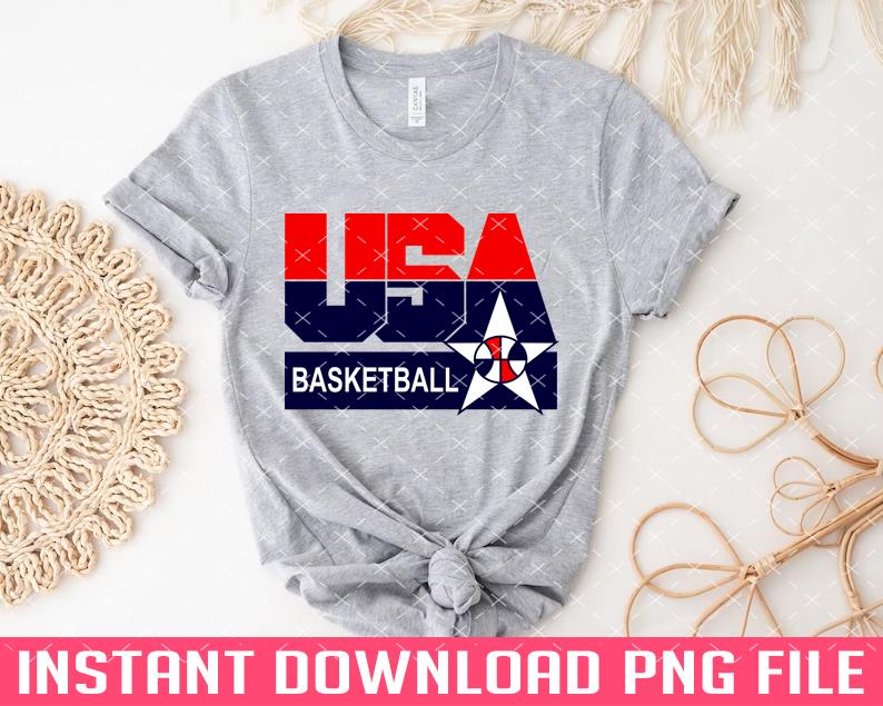 USA Bball America Basketball PNG files for sublimation | Inspire Uplift