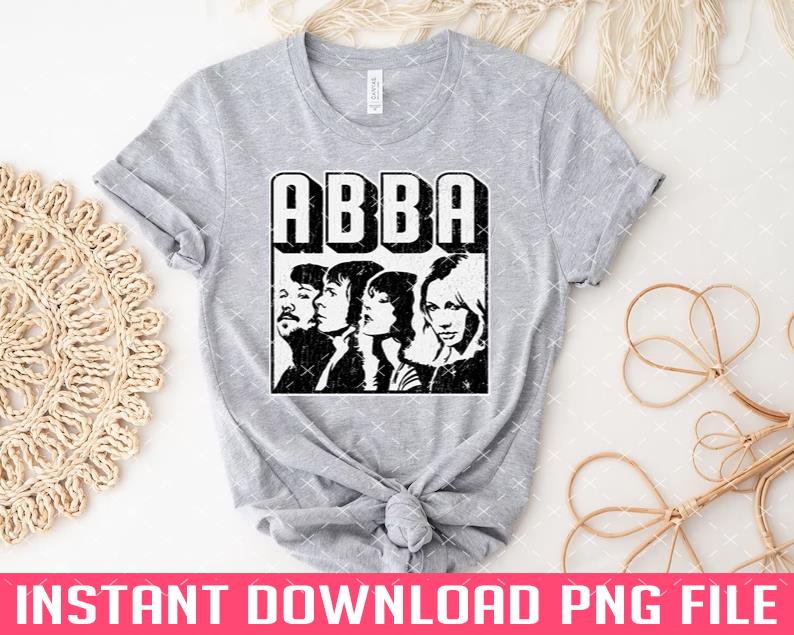 ABBA vintage PNG files for sublimation | Inspire Uplift