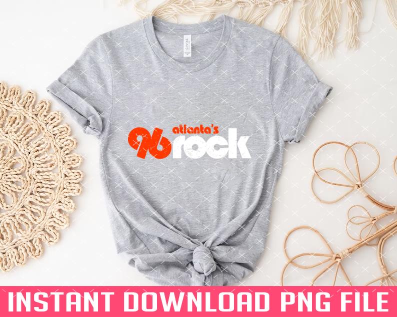 96 Rock Radio PNG files for sublimation | Inspire Uplift