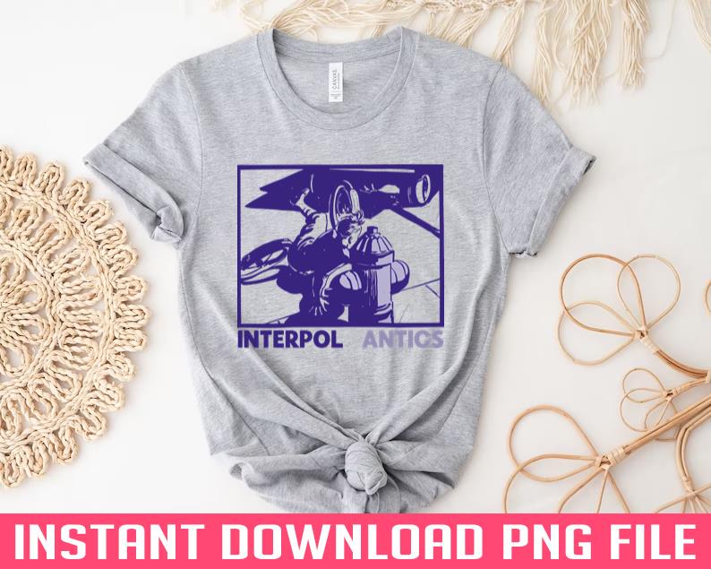 Interpol Original Retro Fan Art Design PNG Download | Inspire Uplift