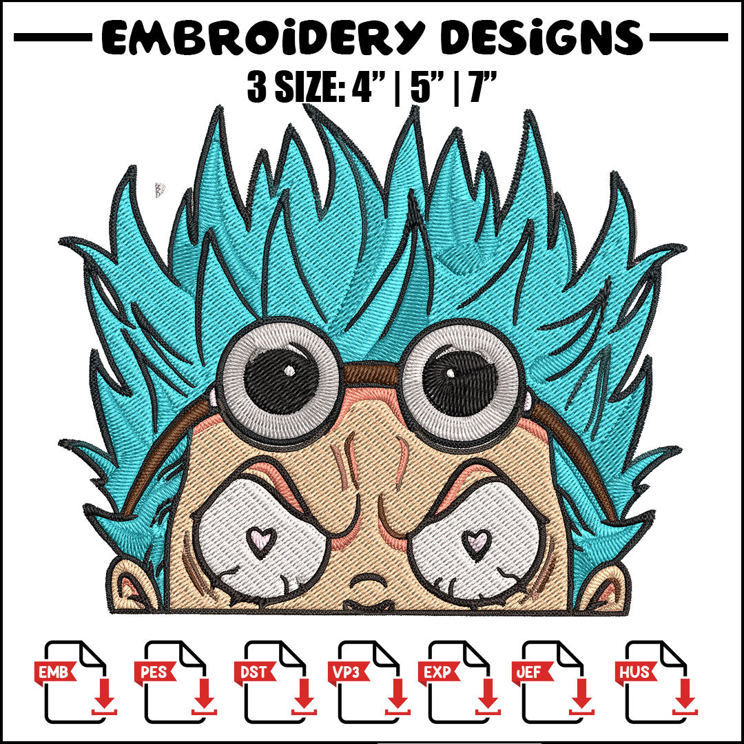 Franky Peeker Embroidery Design, One piece Embroidery, Embro | Inspire ...