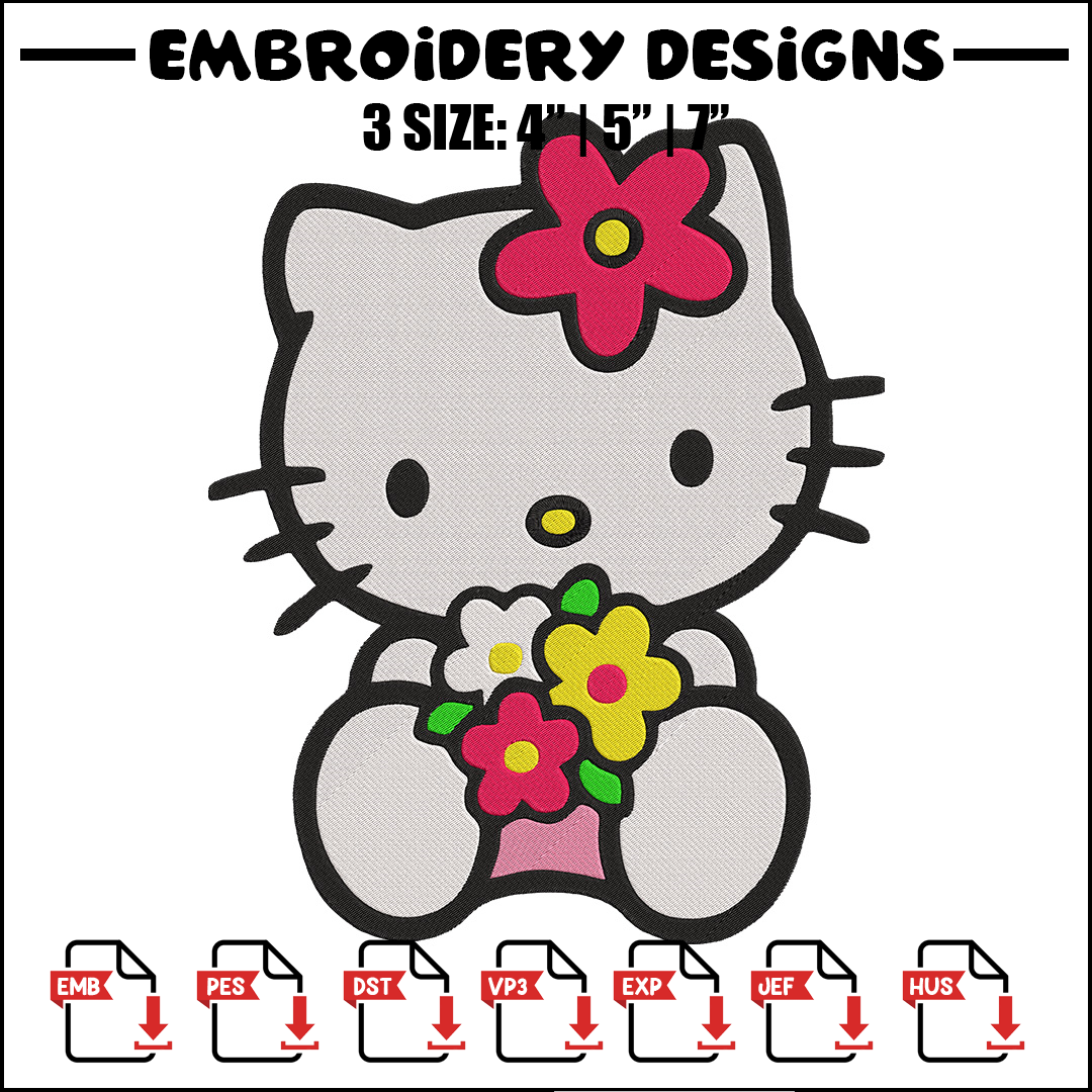 Hello kitty Embroidery Design, Hello kitty Embroidery, Embro - Inspire ...