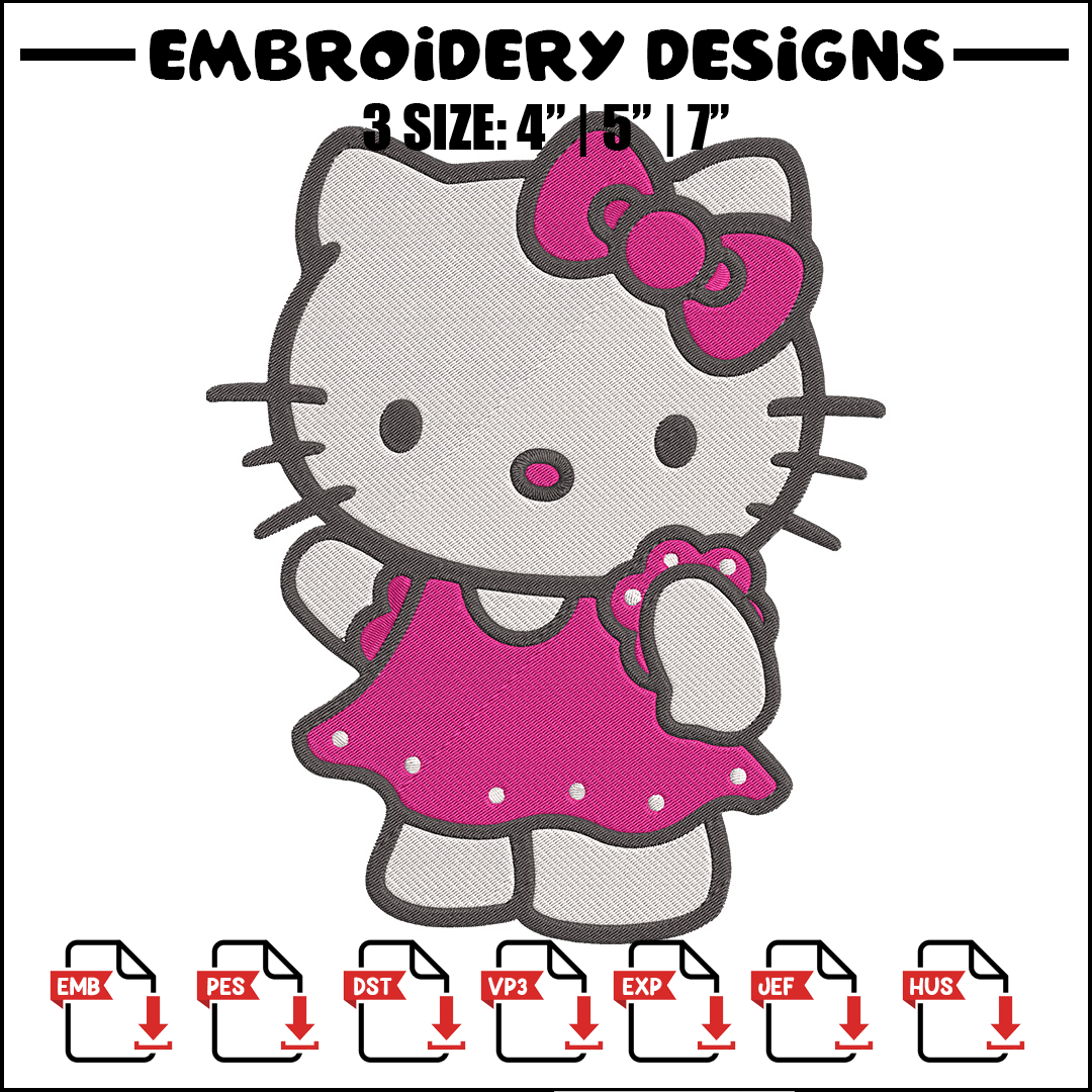 Hello kitty Embroidery Design, Hello kitty Embroidery, Embro | Inspire ...