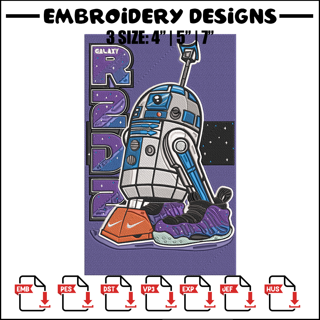 R2 D2 poster Embroidery Design, Star Wars Embroidery, Embroi | Inspire ...