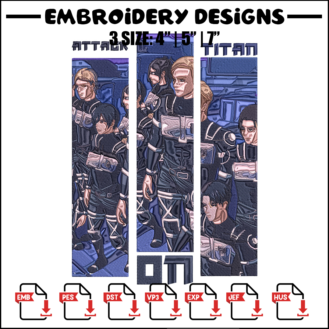 Sentinel Force Embroidery Design, Aot Embroidery, Embroidery | Inspire ...