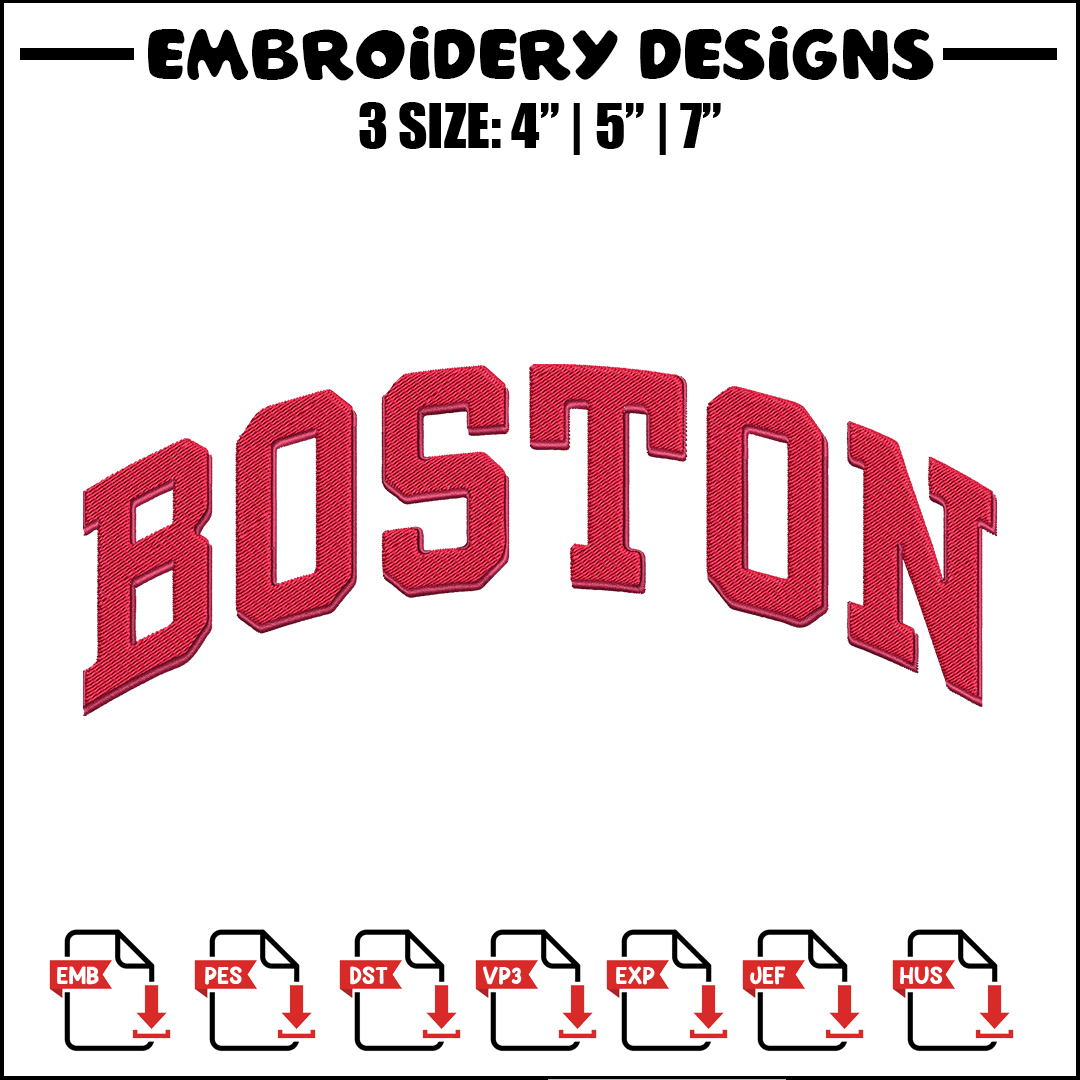 Boston Terrier logo embroidery design,NCAA embroidery,Sport | Inspire ...