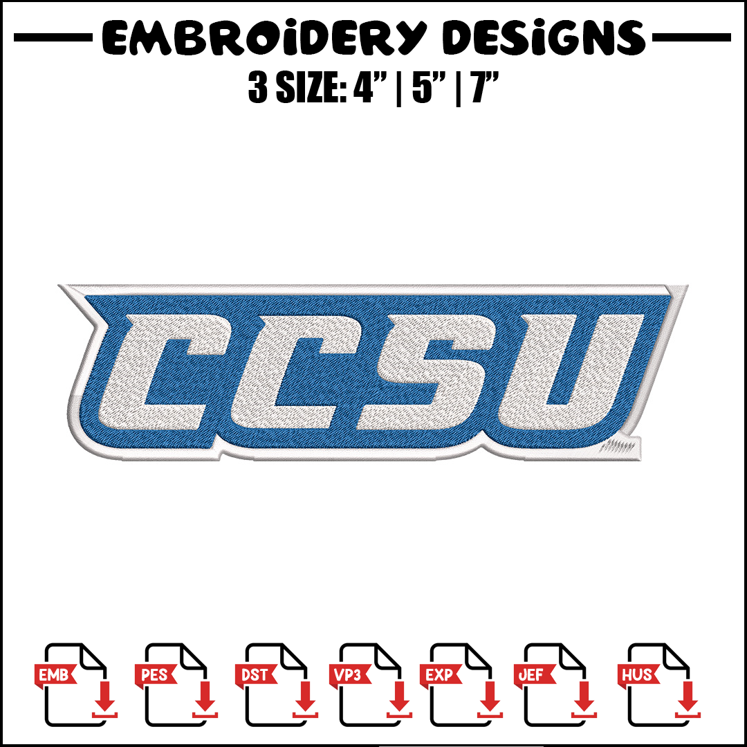 Central Connecticut logo embroidery design, Sport embroidery | Inspire ...