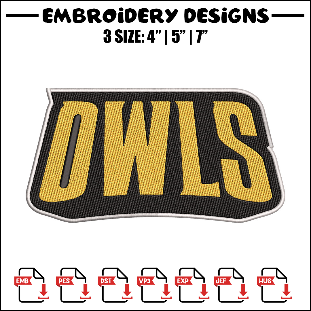 Kennesaw State Owls logo embroidery design, NCAA embroidery, | Inspire ...