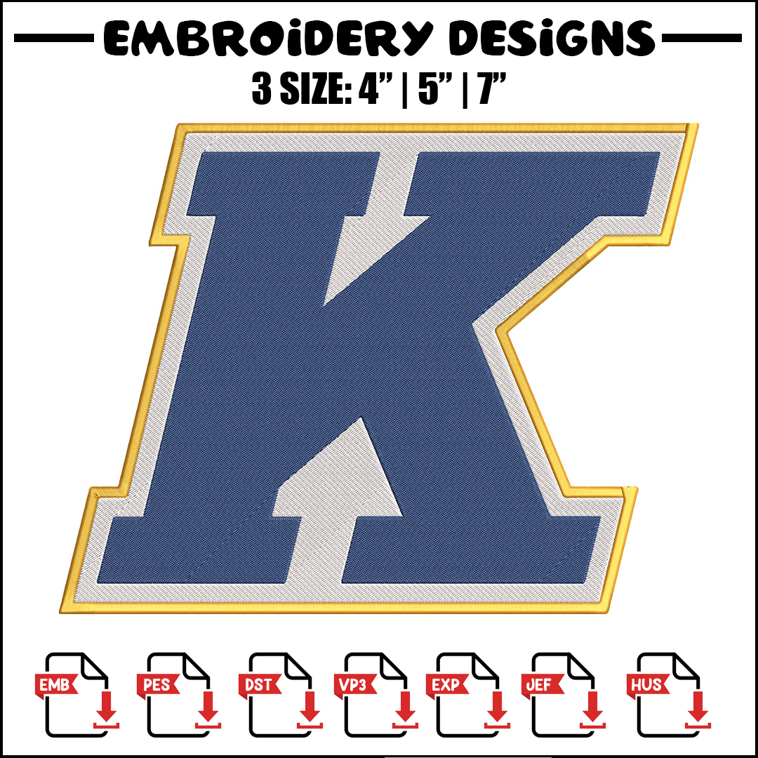 Kent State University logo embroidery design, NCAA embroider | Inspire ...