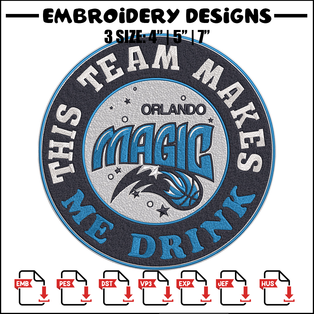 Orlando Magic design logo embroidery design, NBA embroidery, | Inspire ...