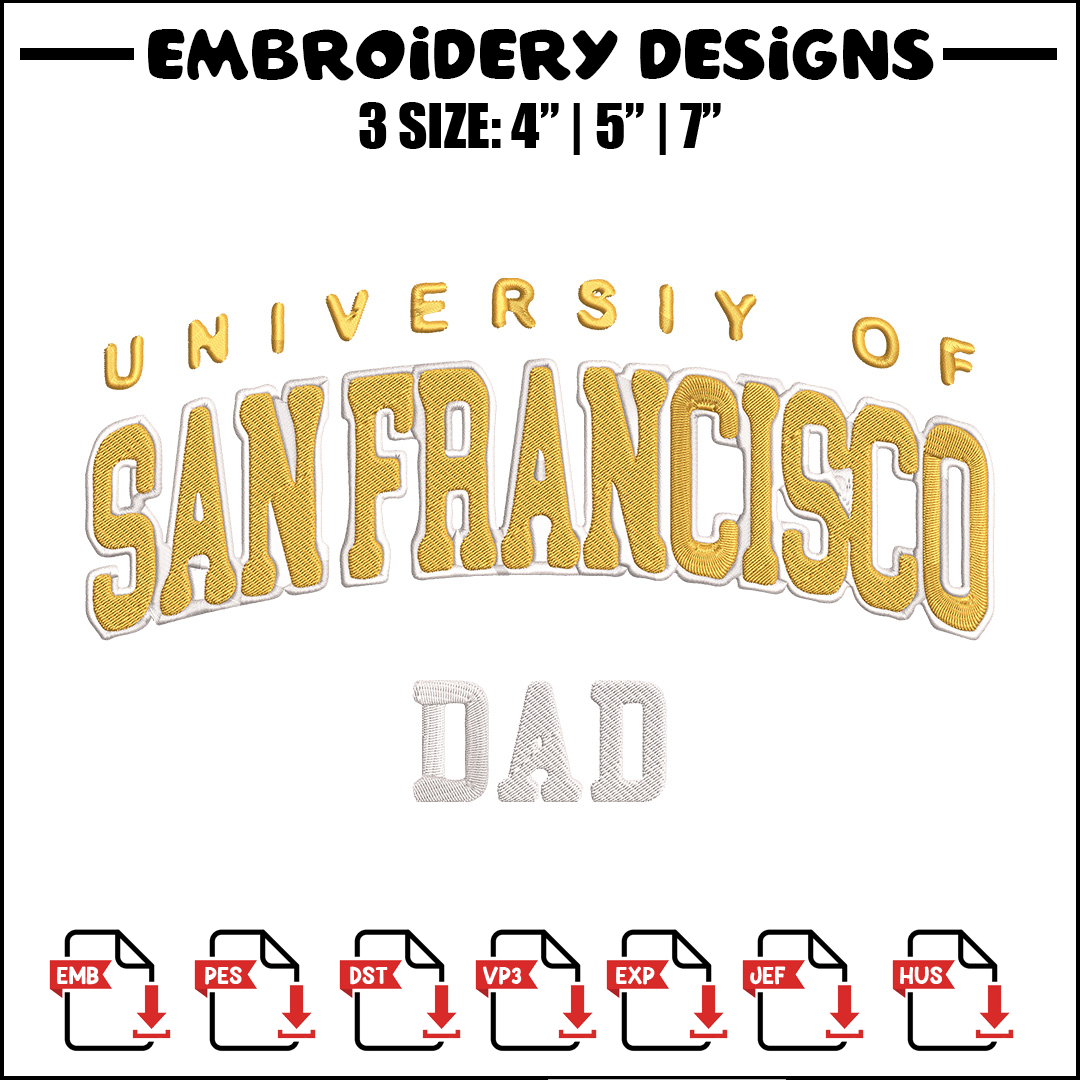USF Dons logo embroidery design, NCAA embroidery, Sport embr | Inspire ...