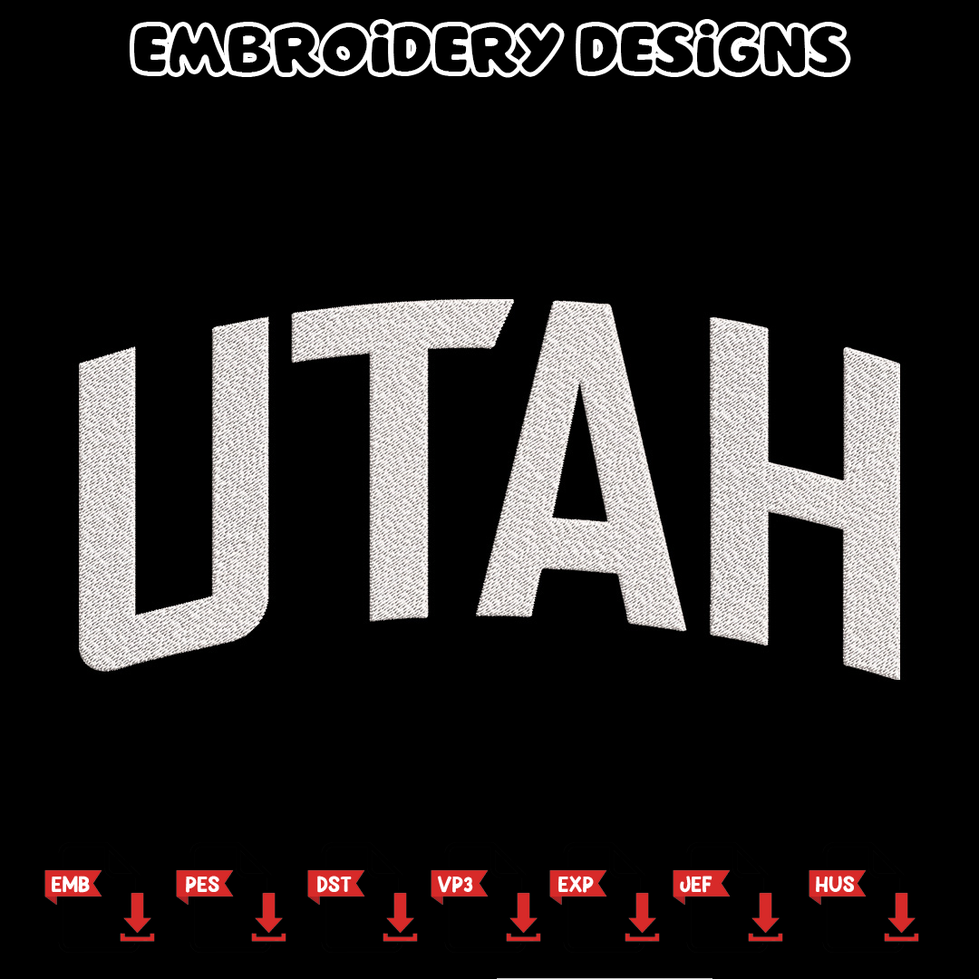 Utah Jazz logo embroidery design, NBA embroidery,Sport embro - Inspire ...