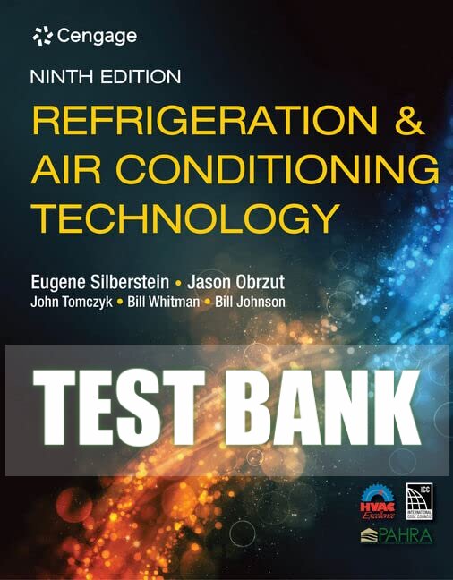Test Bank for Refrigeration and Air Conditioning Technology, | Inspire ...