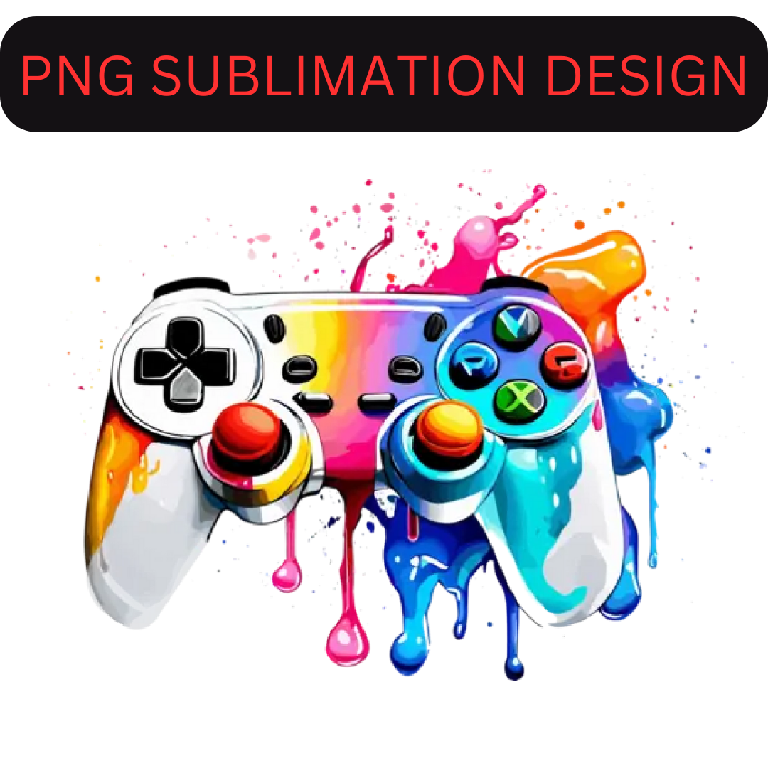Game Multicolor Controller on Colorful Graffiti Background D | Inspire ...
