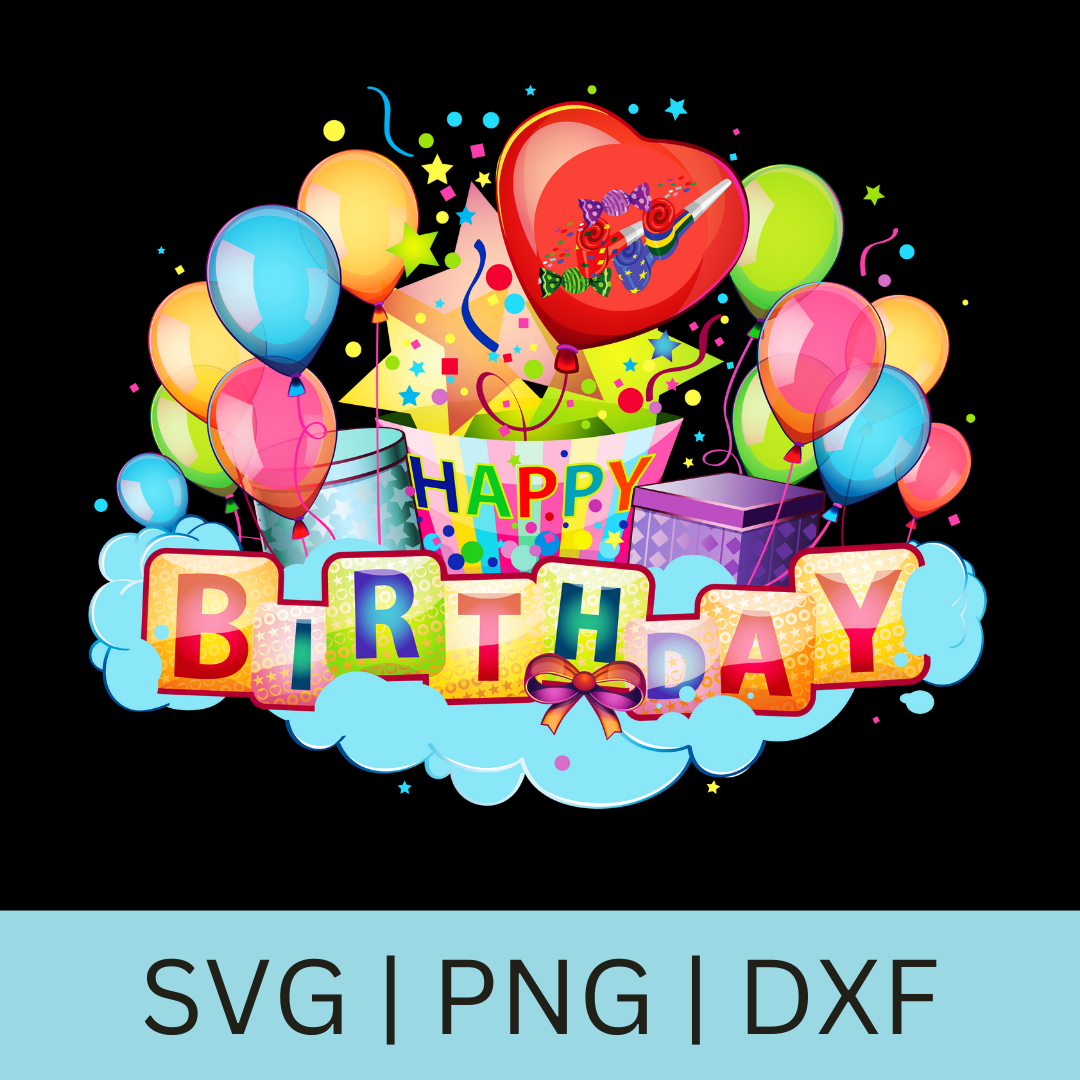 Happy Birthday, Birthday PNG Files For Sublimation Printing, | Inspire ...