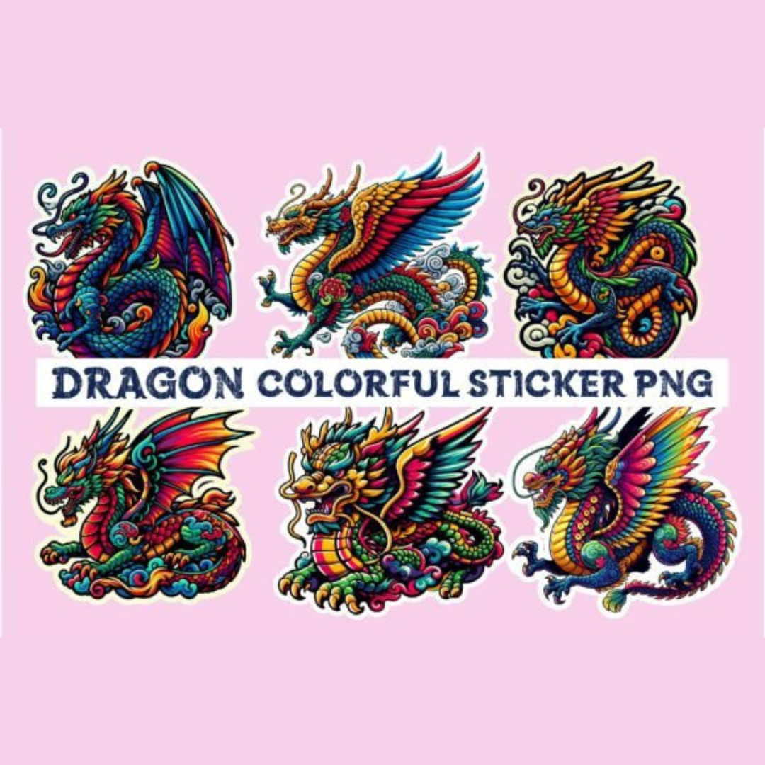 Dragon PNG, Dragon Stickers, Dragon Stickers PNG, Dragon Col - Inspire ...