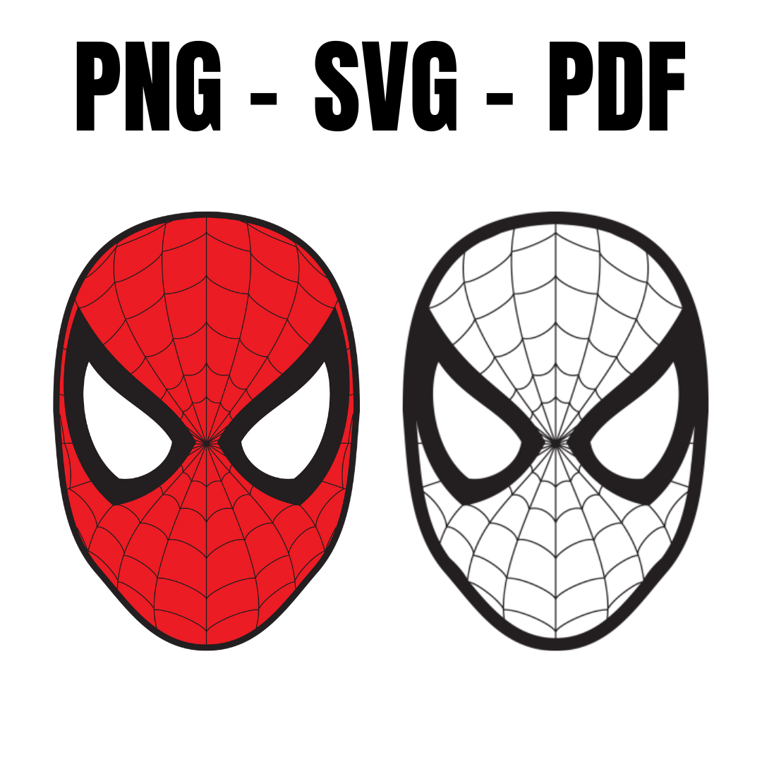 Spiderman Mask SVG, PNG, PDF, Download File for vinyl decal, | Inspire ...