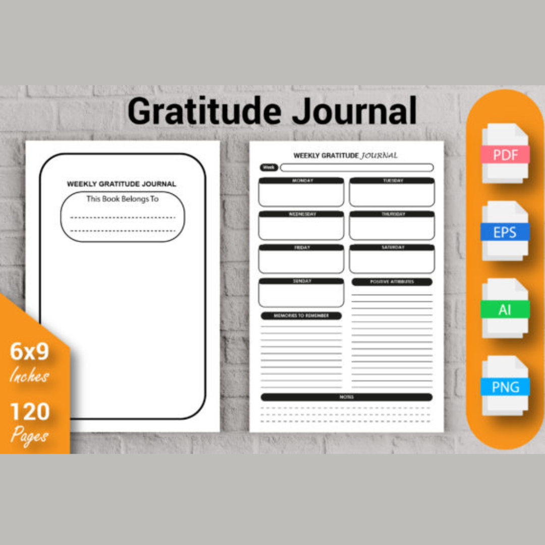 Gratitude Journal PDF - Fillable - Printable PDF - Journalin | Inspire ...