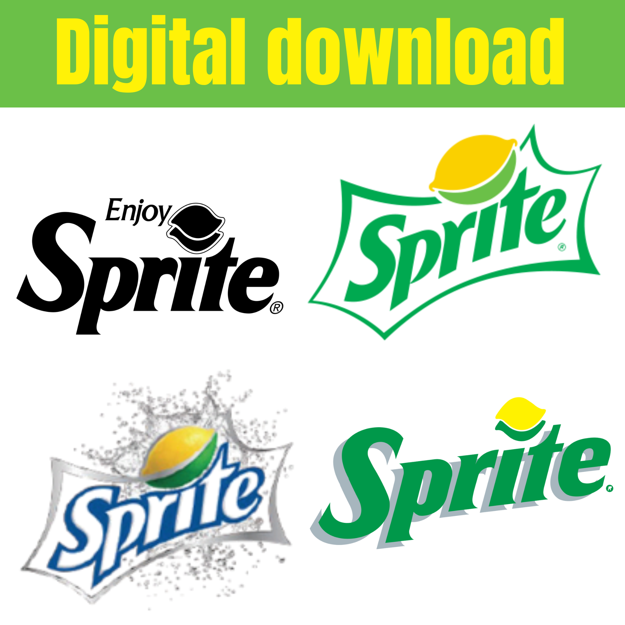 Sprite Logo I SVG .PNG Files I Digital Product I Sprite Png | Inspire ...