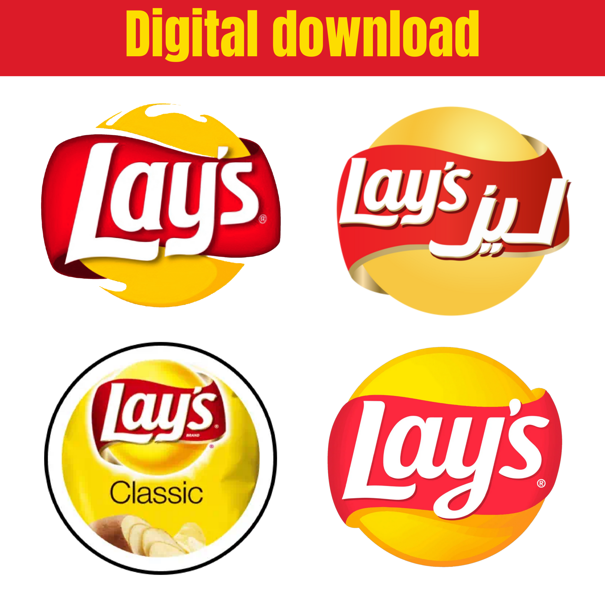 Lays Logo Icon I SVG .PNG Files I Digital Product I lays log | Inspire ...