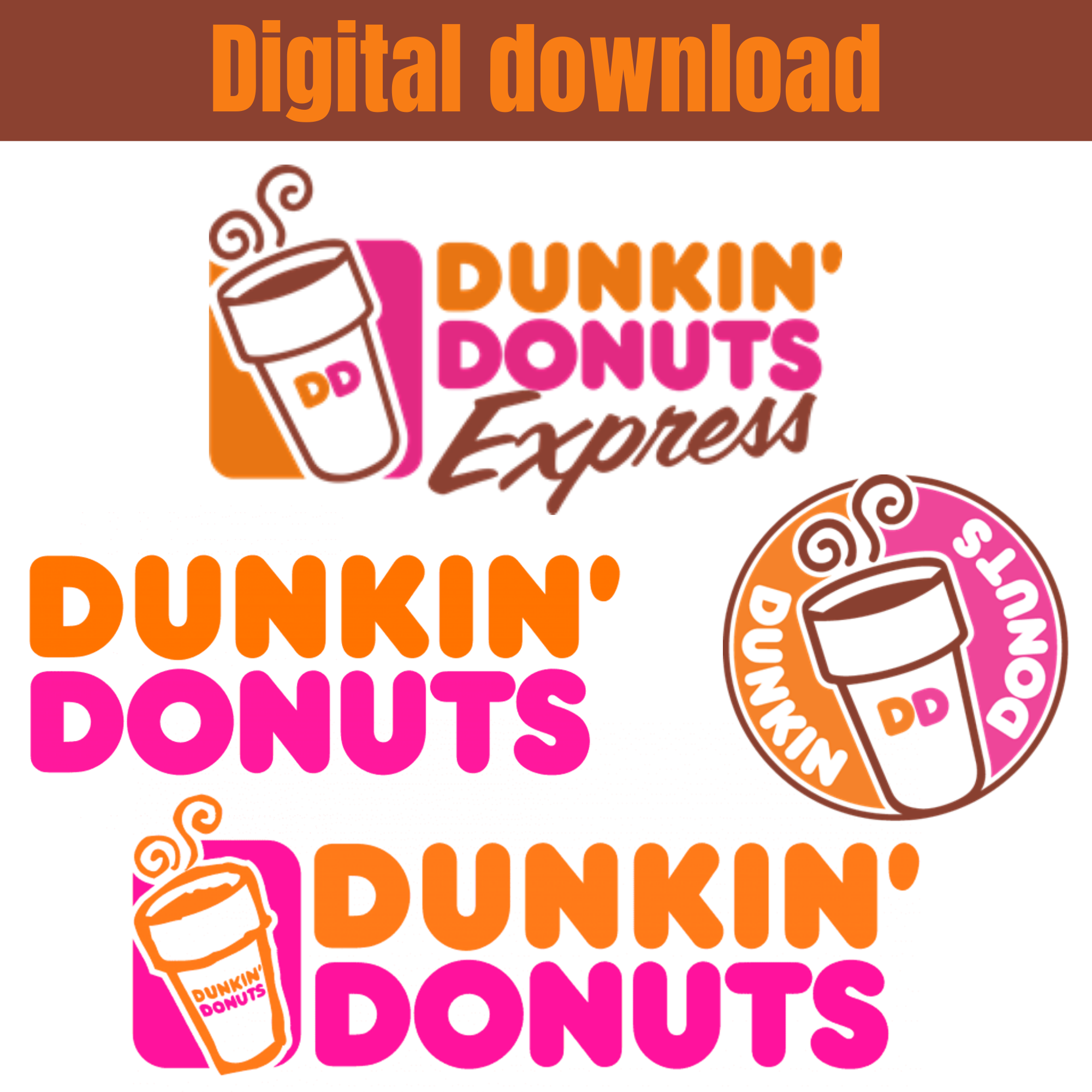 Dunkin Logo Icon I SVG .PNG Files I Digital Product I dunkin - Inspire ...