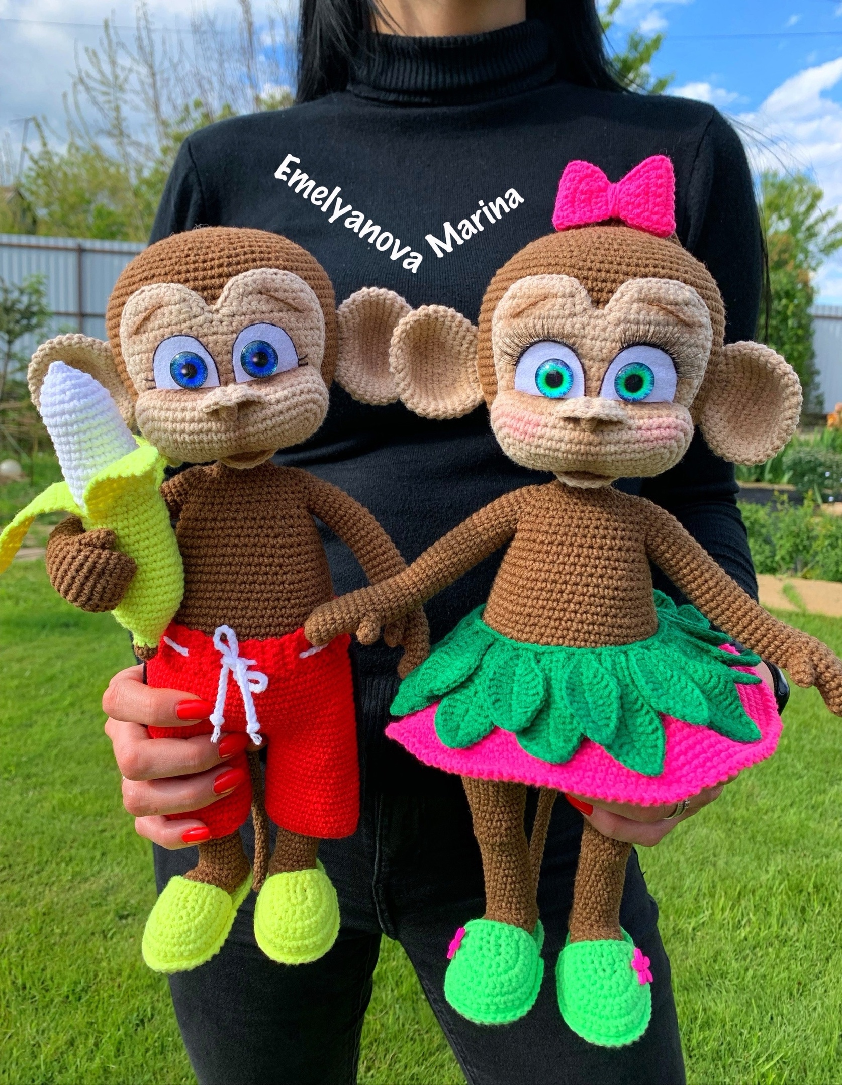Digital Download - PDF. 2 Crochet Patterns Monkeys. DIY amig | Inspire ...