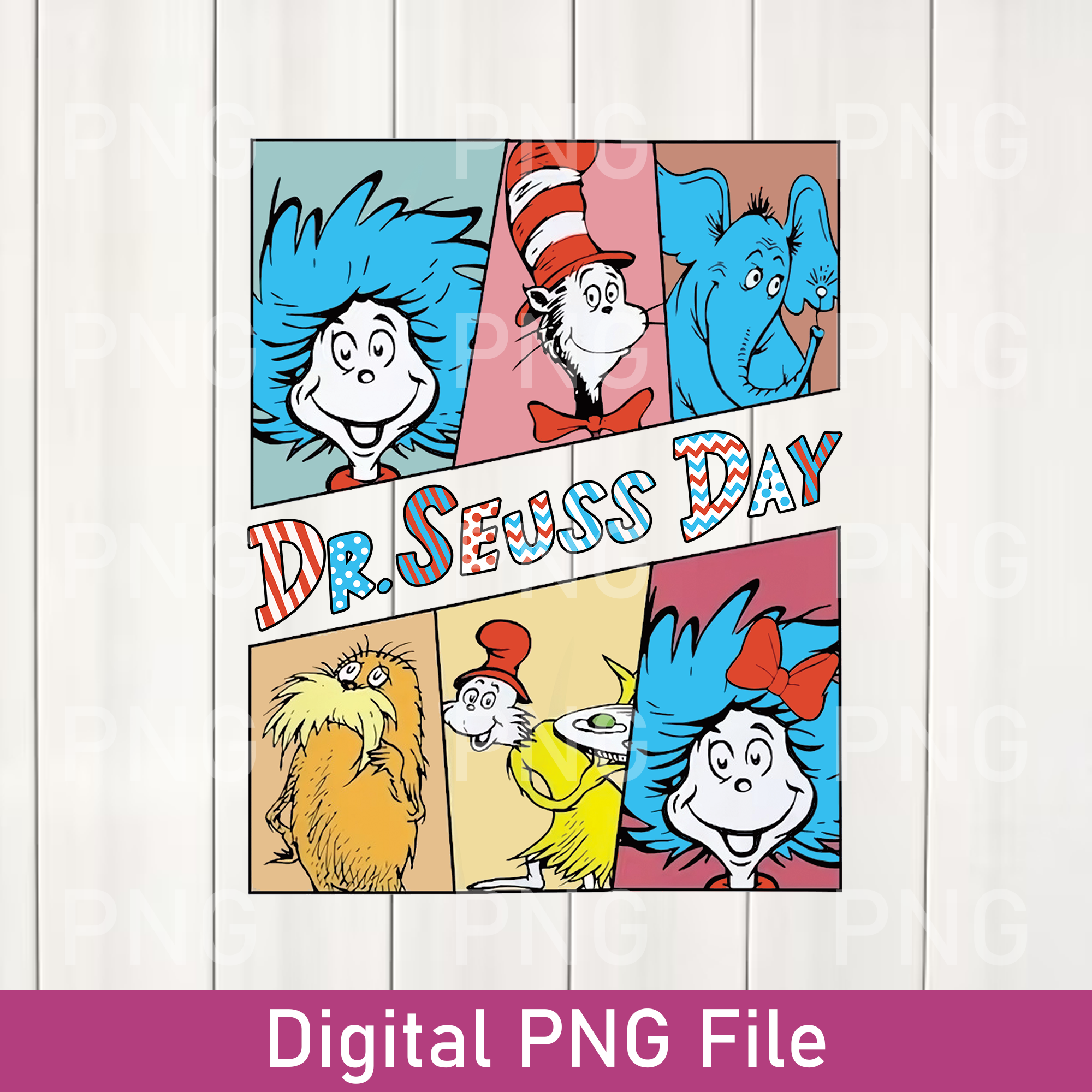 Dr. Suess Family Png, Dr. Suess Bundle, Cat In The Hat PNG, | Inspire ...