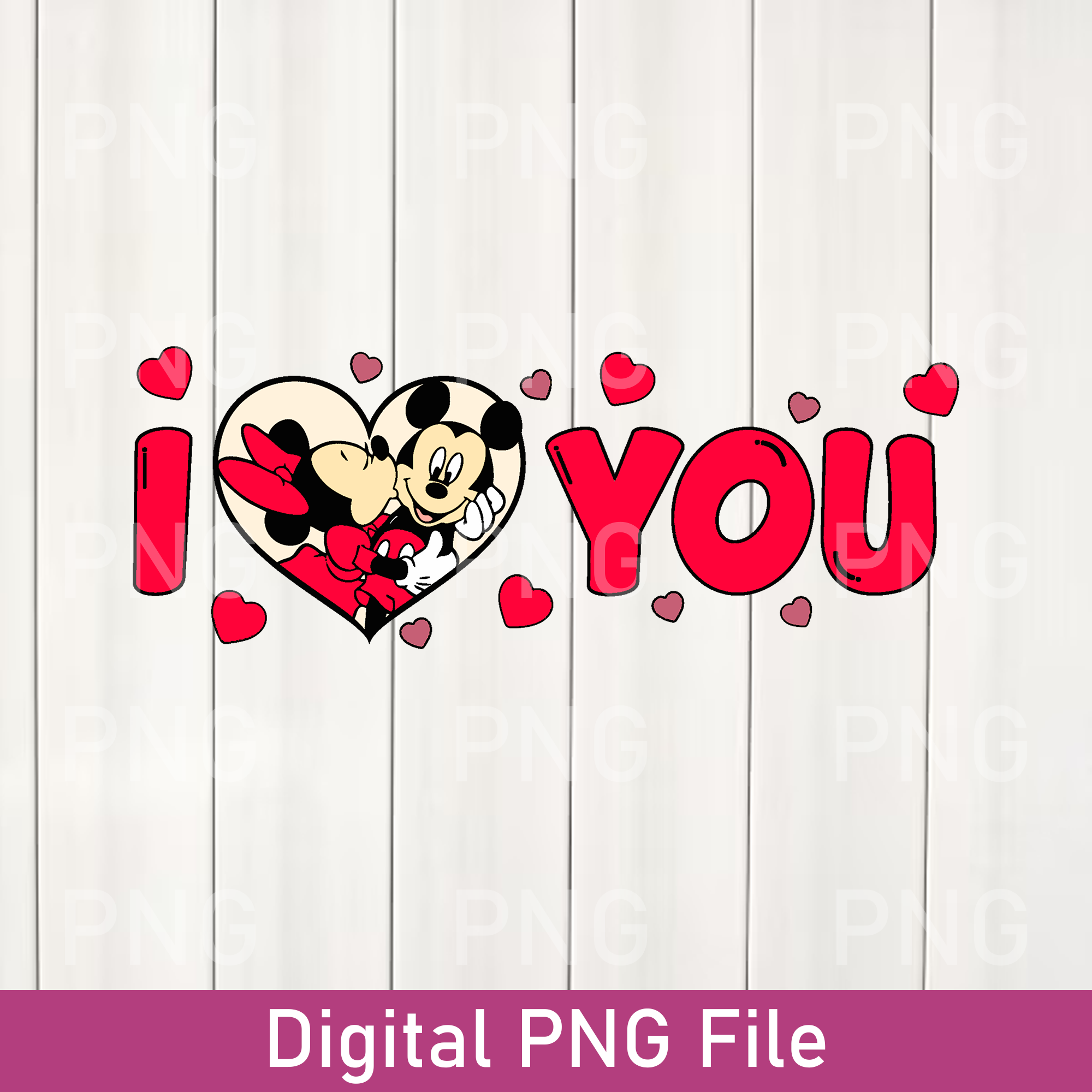 I Love You Mouse PNG, Mickey and Minnie Kissing PNG, Disney - Inspire ...