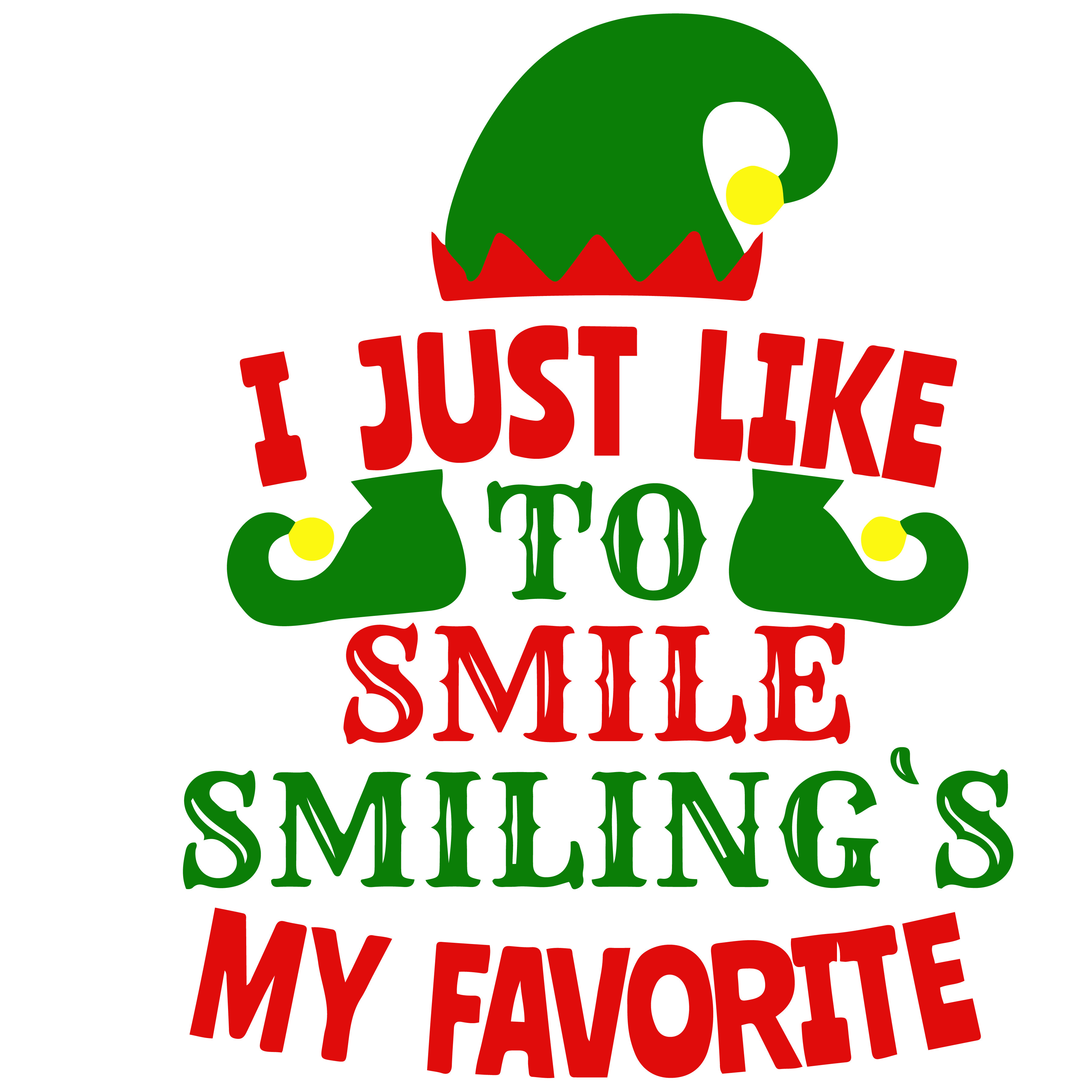 I Just Like To Smile Smilings My Favorite Svg, Elf Christmas | Inspire ...