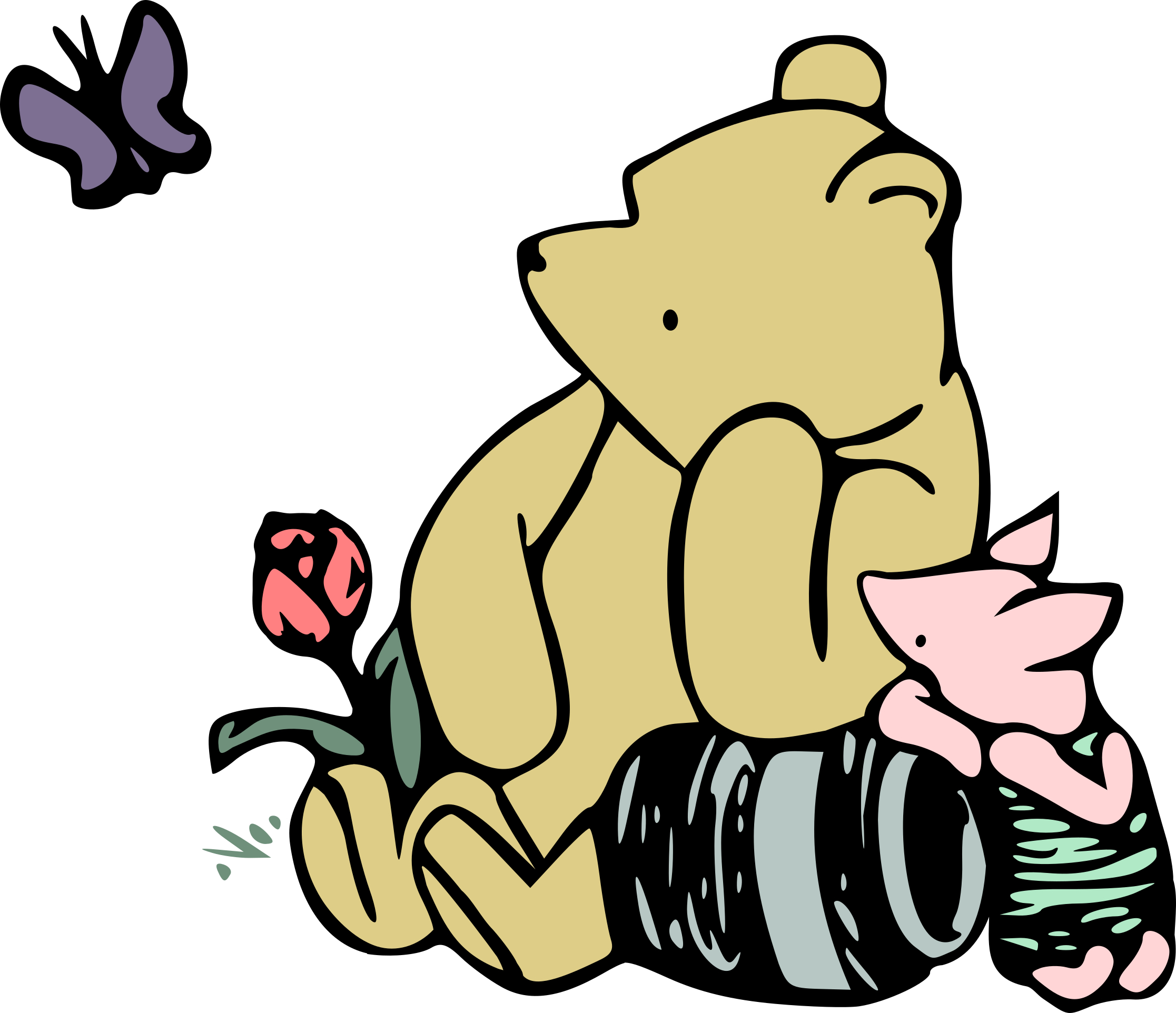 Pooh Solid Piglet Svg, Winnie The Pooh Svg, Winnie the pooh | Inspire ...