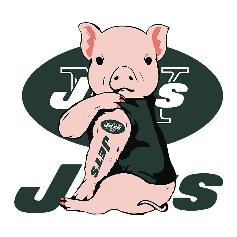 Pig Tattoo Fan New York Jets NFL Svg, New York Jets Svg, Foo | Inspire ...
