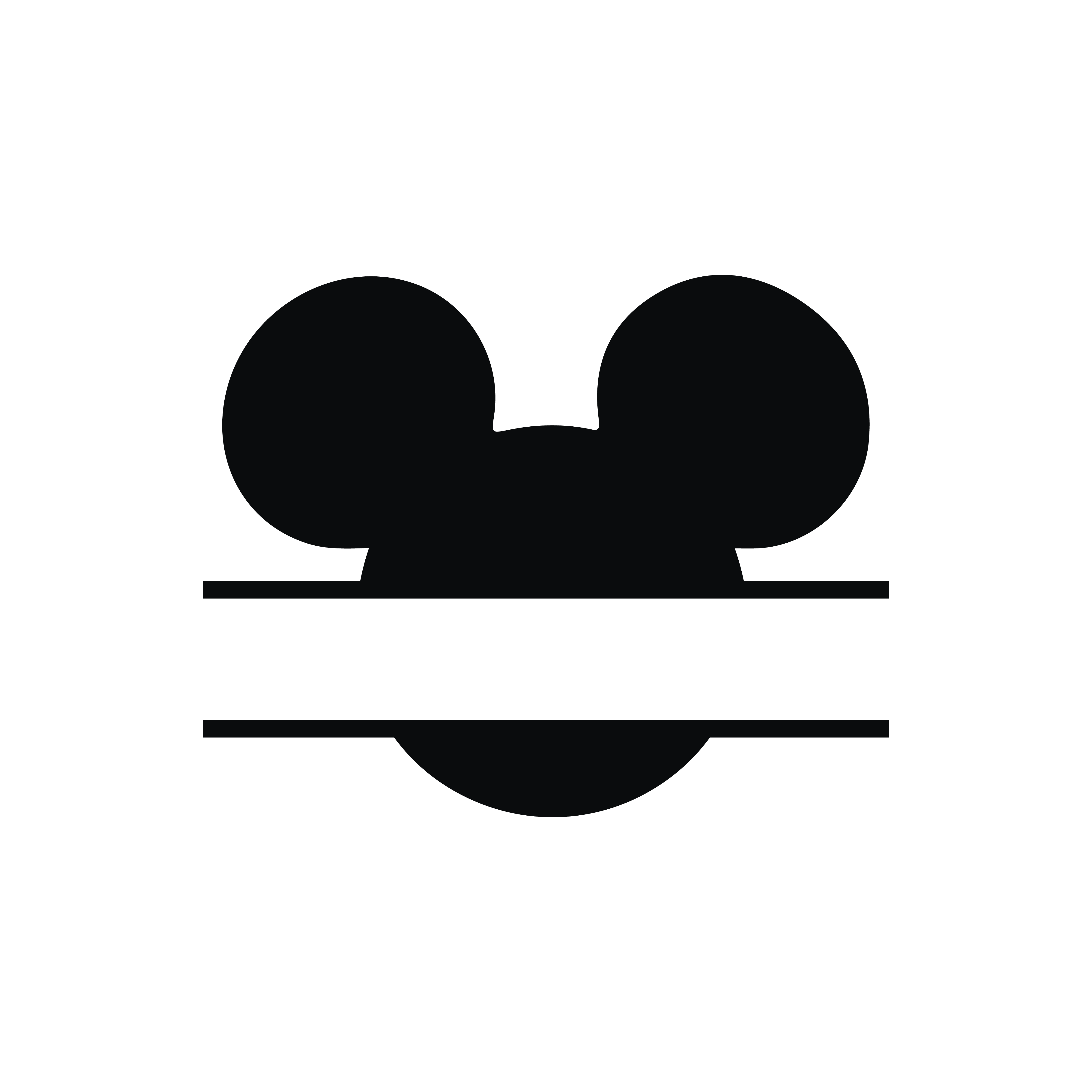 Mickey head split Svg, Mickey Svg, Disney Svg, Disney Mickey - Inspire ...