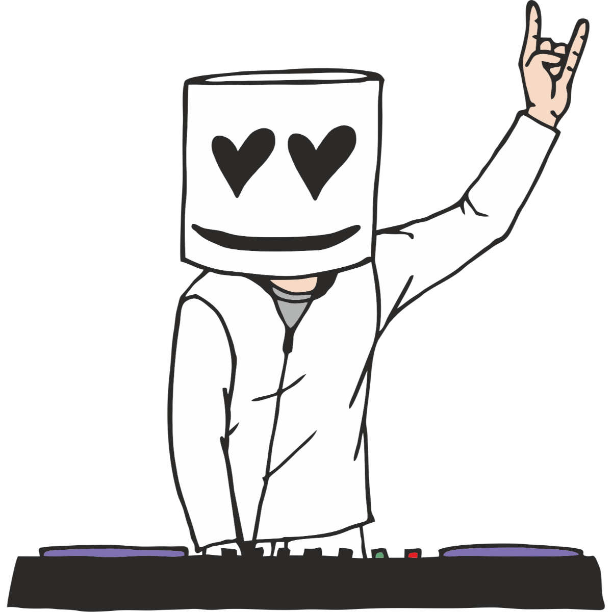 Dj marshmello svg, Marshmello face Svg, Marshmello silhouett - Inspire ...