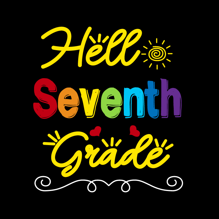 Hello Seventh Grade SVG,Cute Kids Back To School 7th Grade D | Inspire ...