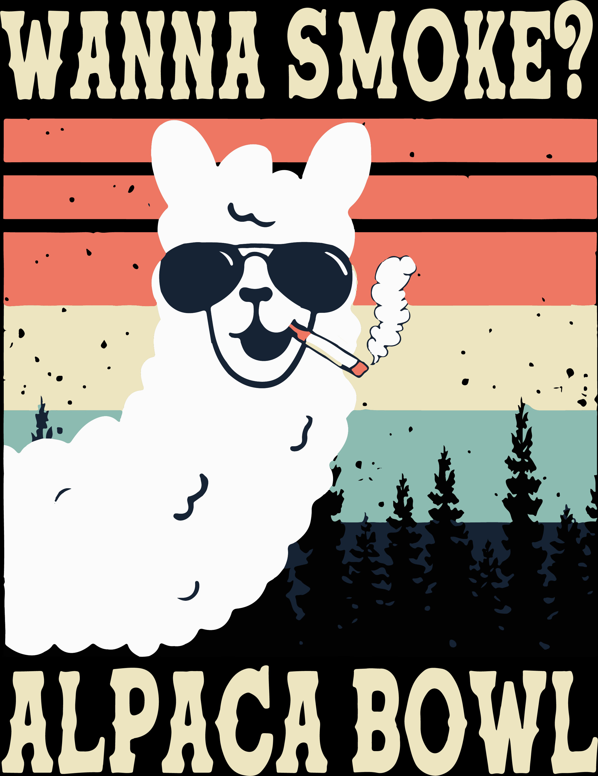 Wanna Smoke Alpaca Bowl Svg, Alpaca Bowl Svg, Cannabis Svg C | Inspire ...