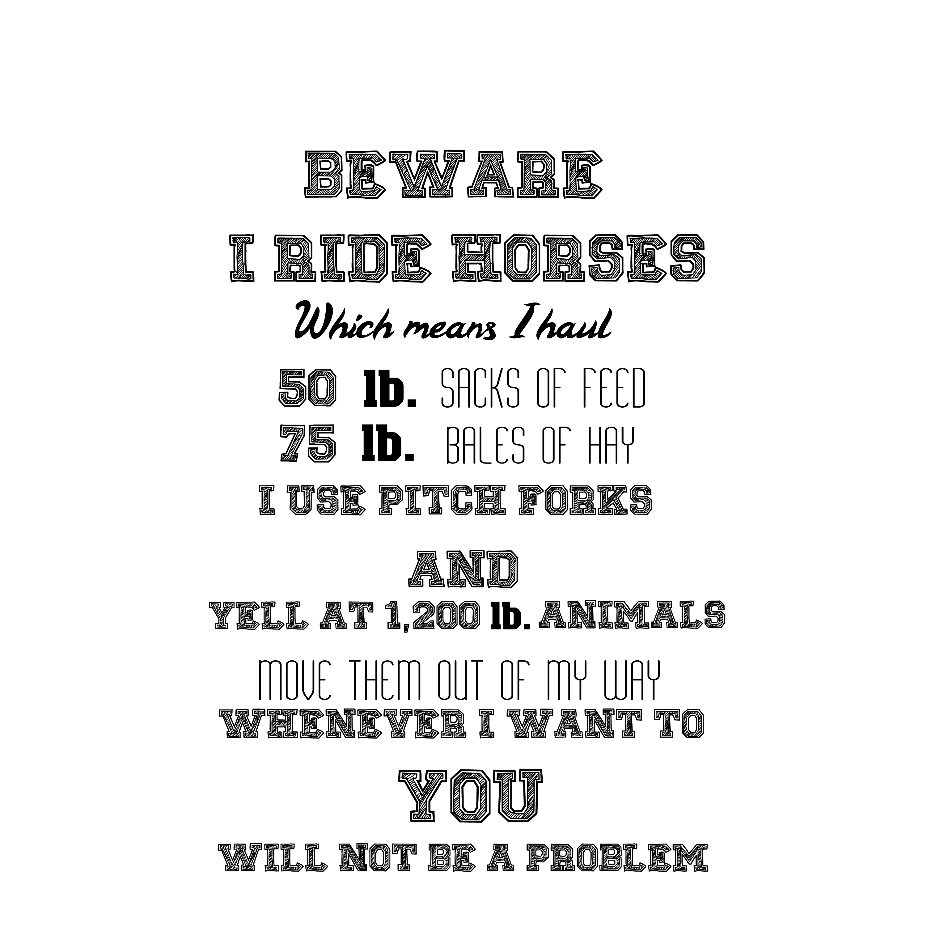 Beware I Ride Horses Svg, Horses Svg, Ride Horses Svg, Funny | Inspire ...