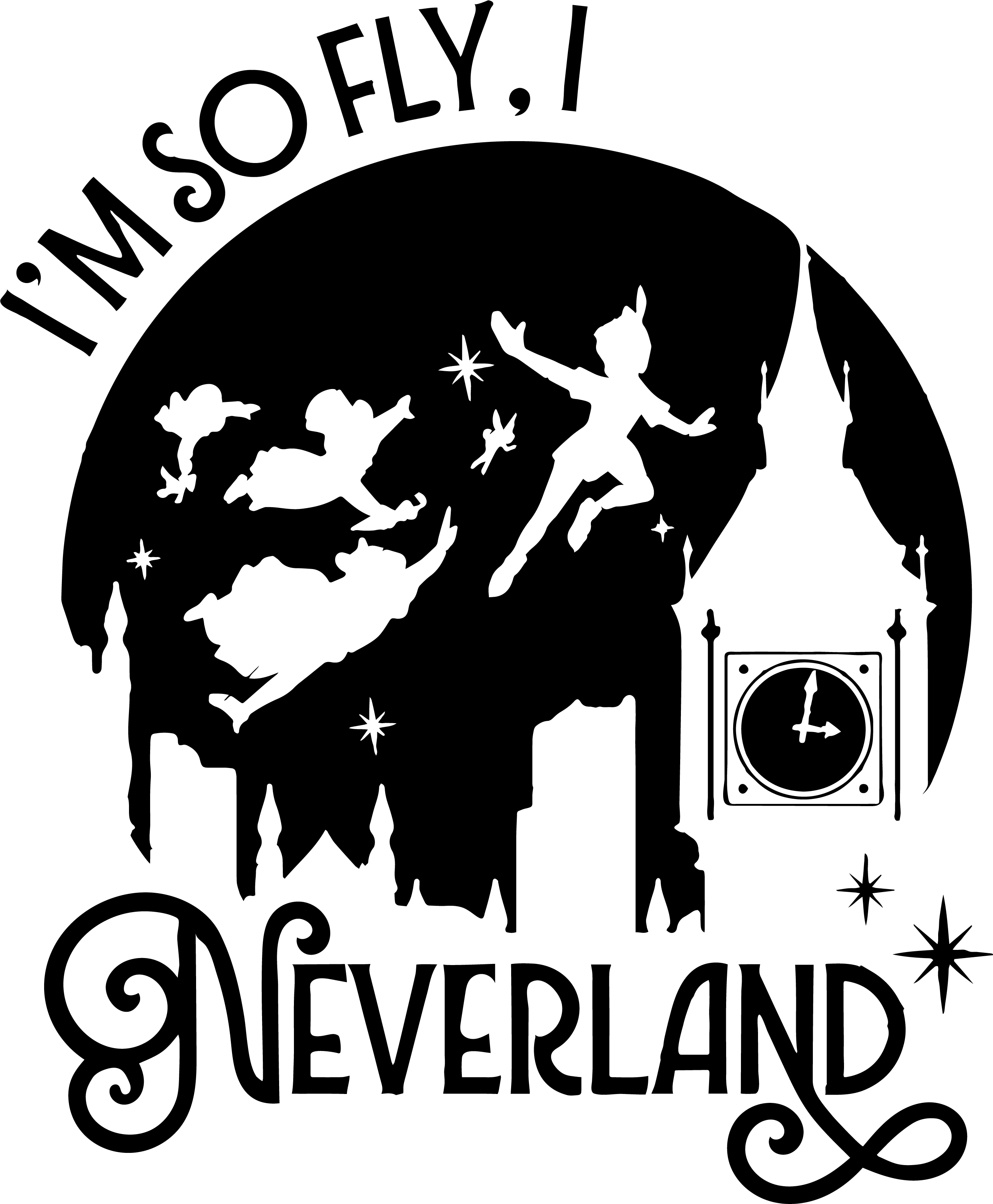 I'm So Fly I Neverland Svg, Peter Pan Big Ben Tinkerbell HTV | Inspire ...