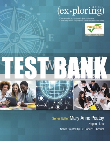 Test Bank For Exploring Microsoft Word 2016 Comprehensive 1s - Inspire ...