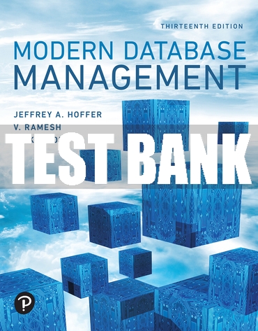 Test Bank For Modern Database Management 13th Edition All Ch | Inspire ...