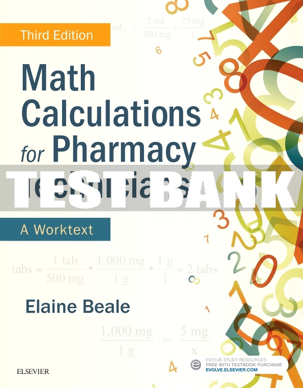 Test Bank For Math Calculations For Pharmacy Technicians All | Inspire ...